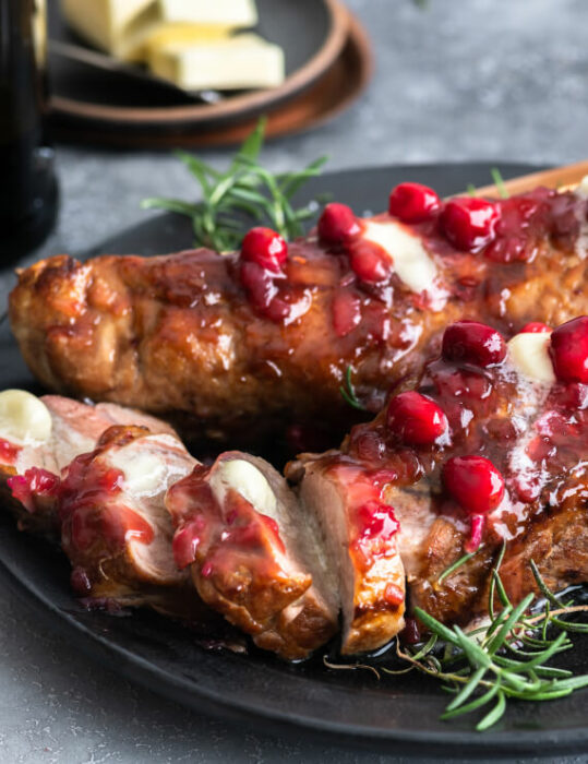 Danish Creamery : Pork Tenderloin with Cranberry-Balsamic Sauce